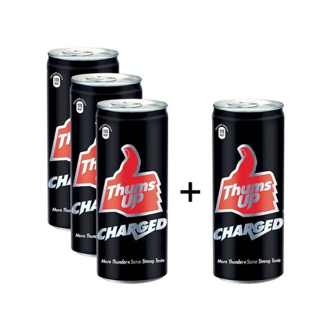 Thums Up Charged Soft Drink - Buy 3 Get 1 Free Price - Buy Online at ...
