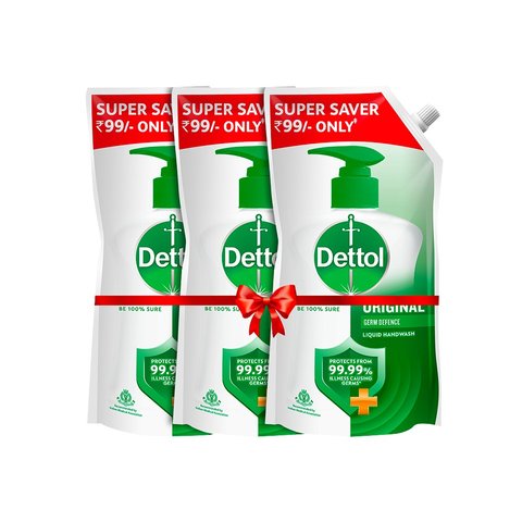 Dettol Liquid Hand Wash Refill - Original - 675 ml - Pack of 3 Price ...