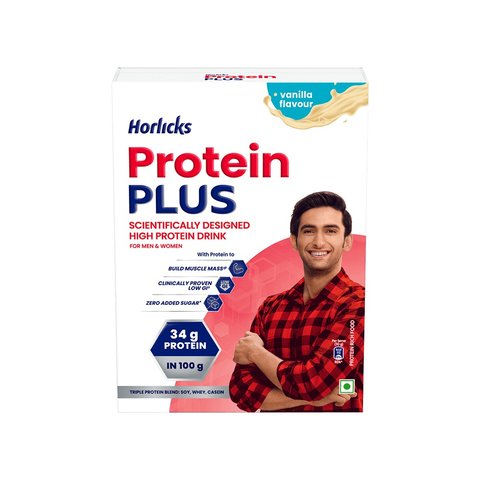 Buy Horlicks Protein Plus Health Drink (Vanilla) - Pack of 2 Online ...