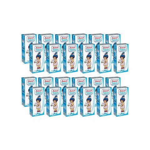 Amul Taaza Toned Milk (Tetra Pak) - Pack of 24 Price - Buy Online at ...