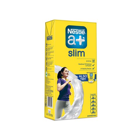 Nestle a+ Slim Skimmed Milk - Pack of 10 Price - Buy Online at Best ...