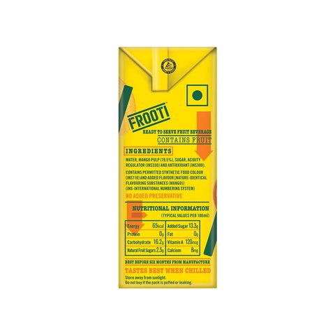 Frooti Mango Drink - Pack of 10 Price - Buy Online at ₹100 in India