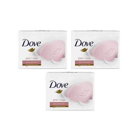 Dove Pink/Rosa Beauty Soap 3x100 g - Pack of 3 Price - Buy Online at ...