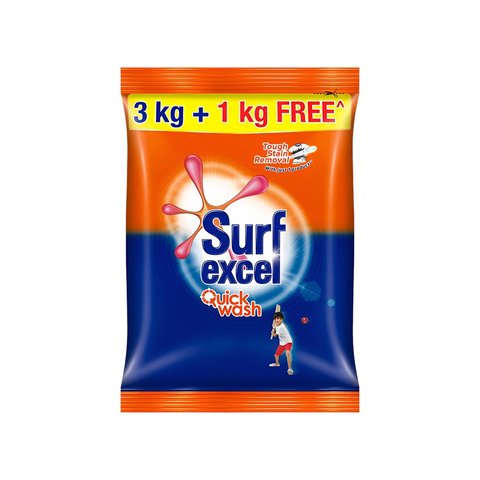 Surf Excel Quick Wash Detergent Powder - Free 1 kg Price - Buy Online ...