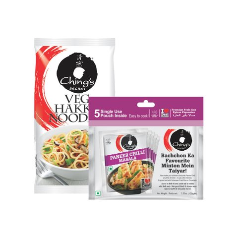 Buy Ching's Secret Veg Hakka Noodles + Paneer Chilli Masala Instant Mix ...