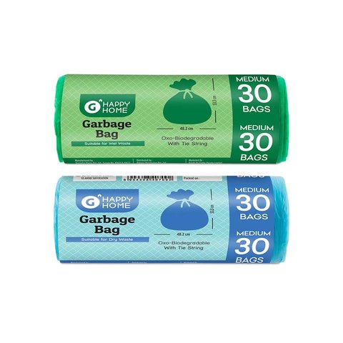 GHH Garbage Bag (Medium, Blue) + Garbage Bag (Medium, Green) Combo ...