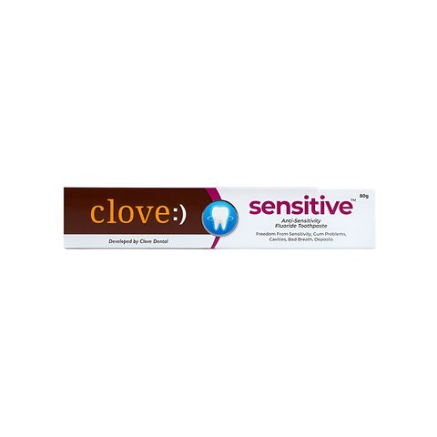 Clove Sensitive Toothpaste With Anti-Sensitivity & Fluoride Formulation ...