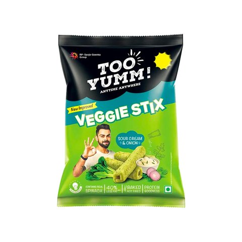 Too Yumm Veggie Stix Sour Cream & Onion + Multigrain Dahi Papdi Chaat ...