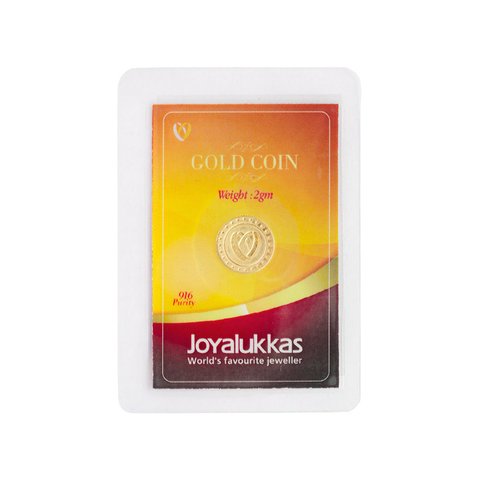 Joyalukkas 91.6% Purity, 22 K Gold Coin Price - Buy Online at ₹11073 in ...