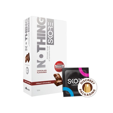 Skore Nothing Chocolate Condom Price - Buy Online at ₹132 in India