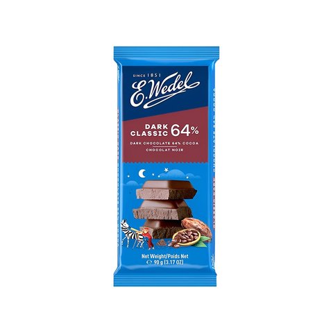 E.Wedel Classic 64% Cocoa Dark Chocolate Bar Price - Buy Online at ₹390 ...