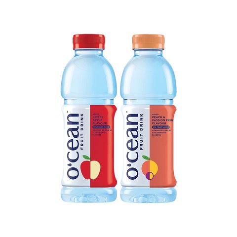 O'cean Crispy Apple Flavoured Water + O'cean Peach & Passion Fruit ...