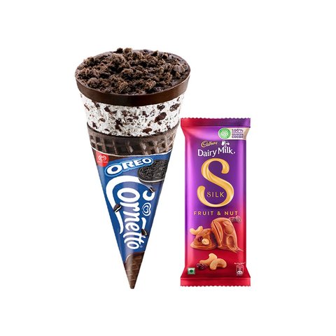 Cadbury Dairy Milk Silk Fruit & Nut Chocolate Bar + Kwality Walls ...