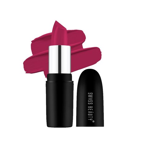 Swiss Beauty Pure Matte Lipstick (Hot Pink) Price - Buy Online at ₹207 ...