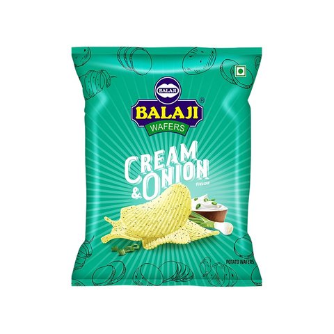Balaji Cream & Onion Potato Wafers Price - Buy Online at ₹40 in India