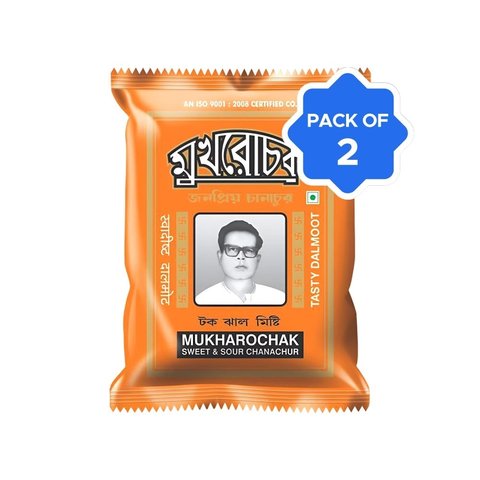 Mukharochak Sweet & Sour Chanachur Mixture Namkeen - Pack of 2 Price ...