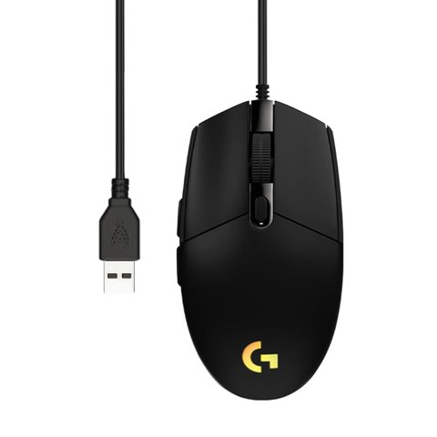 Logitech G102 USB Light Sync Wired Gaming Mouse with RGB, 8K DPI (Black ...