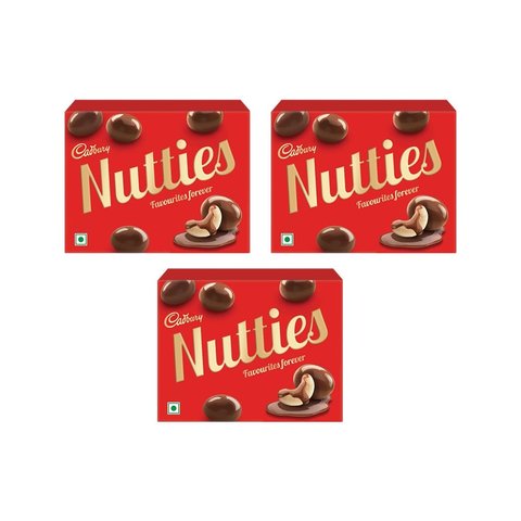 Cadbury Nutties Milk Chocolate Pack - Pack of 3 Price - Buy Online at ...