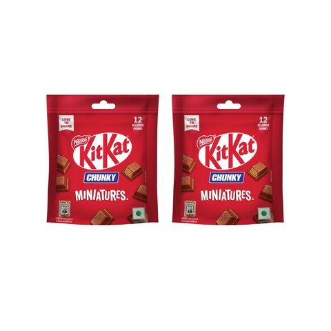 Nestle KitKat Chunky Miniatures Wafer Chocolate Pack - Pack of 2 Price ...