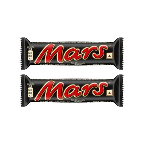 Mars Premium Nougat & Caramel Chocolate Filled Bar - Pack of 2 Price ...