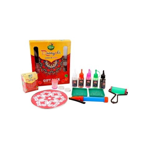 Complete Rangoli Kit (Multicolour) - Tota Price - Buy Online at Best ...