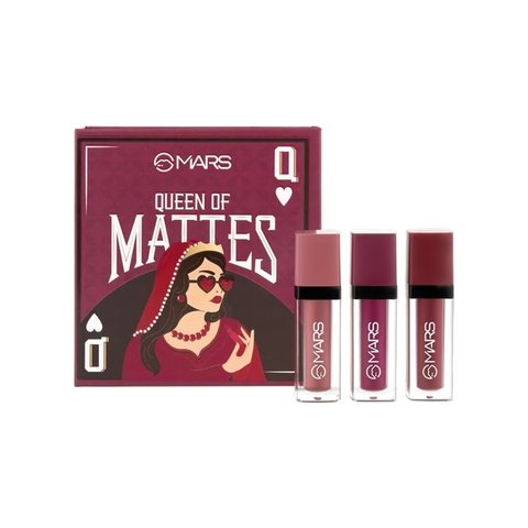MARS Cosmetics Queen of Mattes Liquid Lipstick Kit (Plums & Maroons ...