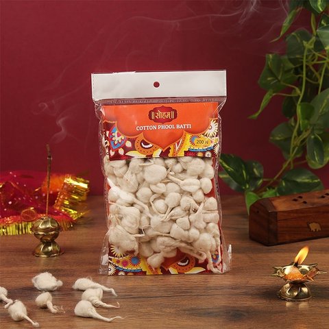 Cotton Phool Diya Batti by Sohum Price - Buy Online at ₹49 in India