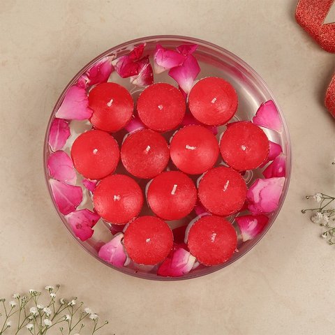 Nugget Floating Candles (Rose) by Auradecor Price - Buy Online at ₹179 ...