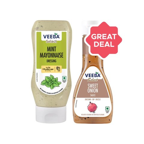 Veeba Sweet Onion Sauce + Veeba Mint Flavoured Mayonnaise Combo Price ...
