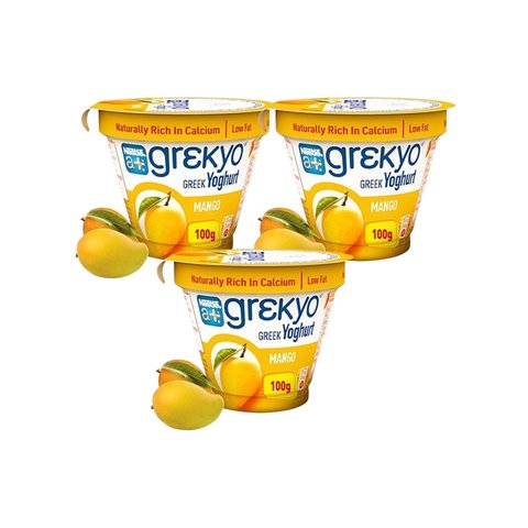 Nestle a+ Alphonso Mango Flavoured Greek Yogurt - Pack of 3 Price - Buy ...