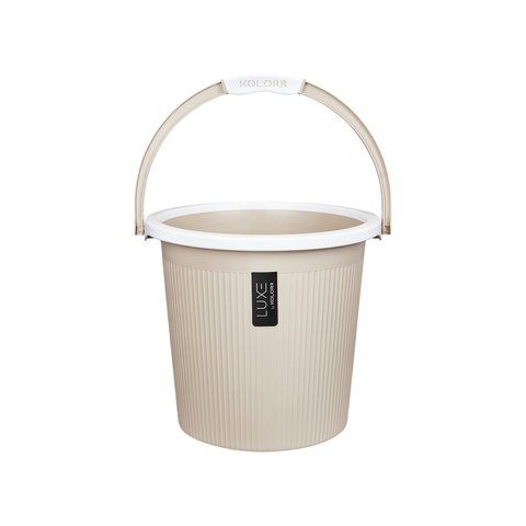 Kolorr Solid Cylindrical Bucket (Beige) Price - Buy Online at Best ...