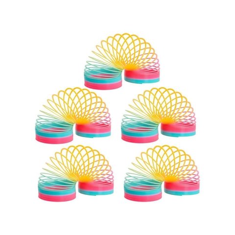 Toyshine Colorful Rainbow Spring Coil Slinkey Return Gift Combo (1 ...