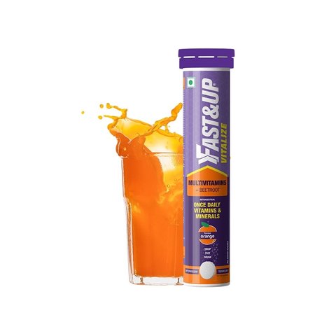 Fast&Up Vitalize Daily Multivitamin Effervescent Tablets for Overall ...