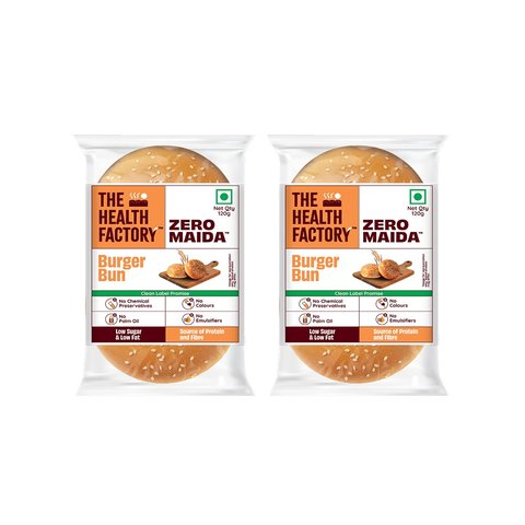 The Health Factory Zero Maida Burger Bun - Pack of 2 Price - Buy Online ...