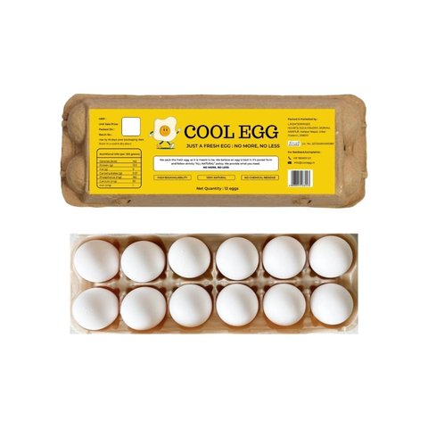 Cool Eggs - 12 pcs White Eggs Price - Buy Online at Best Price in India