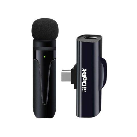 Digitek Wireless Microphone with Type - C Receiver (Black) Price - Buy ...