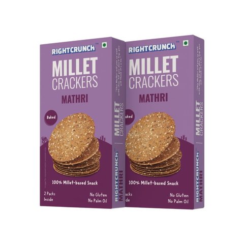 Rightcrunch Millet Crackers Mathri Price - Buy Online at Best Price in ...