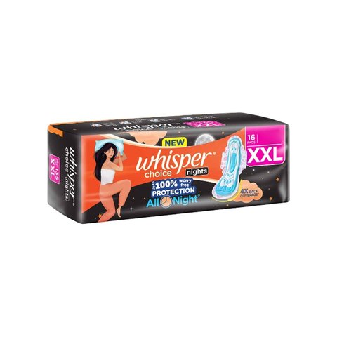 Whisper Choice Nights Sanitary Pads Price - Buy Online at ₹116 in India