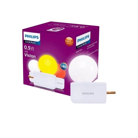 Philips Lighting Joy Vision Coral Rush 0.5W LED Bulb Night Lamp (White ...