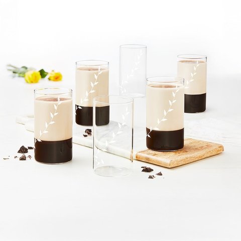 Borosil White Krip Drinking Glass Set (Borosilicate Glass) Price - Buy ...