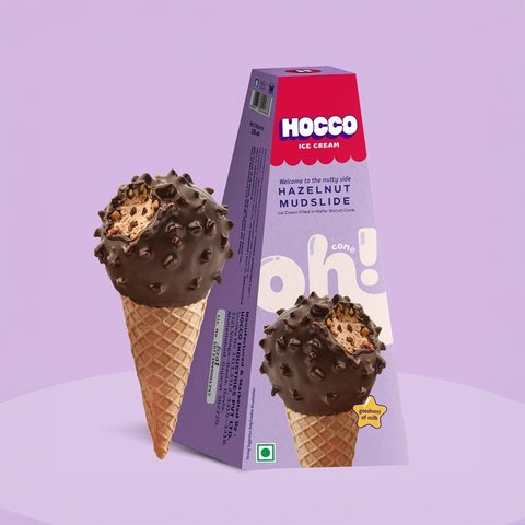 Hocco Hazelnut Mudslide Ice Cream Cone Price - Buy Online at ₹100 in India
