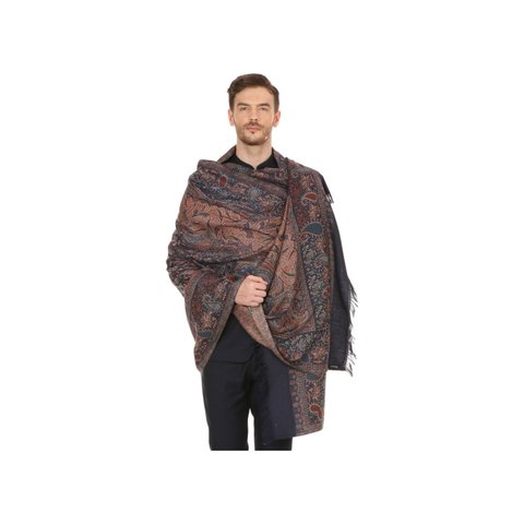 Pashtush Jamawar Design Soft Ethnic Stole for Men (Multicolour) Price ...