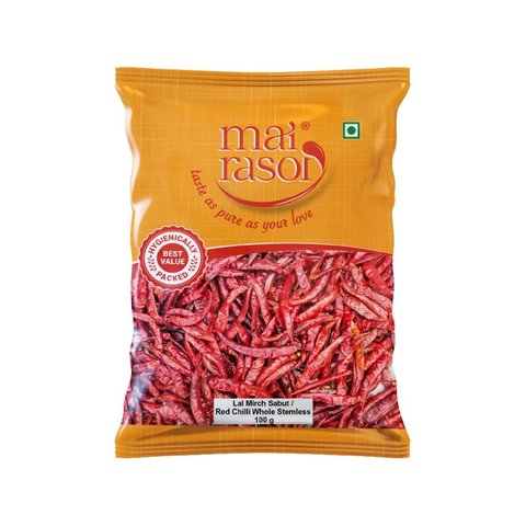 Mai Rasoi Red Chilli Whole Stemless Price - Buy Online at Best Price in ...