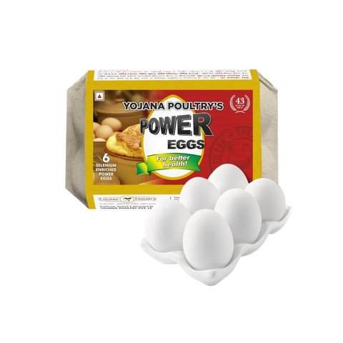 Yojana Poultry Power White Eggs - 6 pcs Price - Buy Online at Best ...