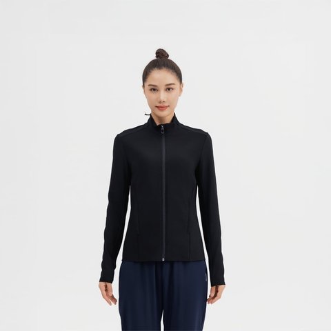 DOMYOS By Decathlon Women's Zip-Up Jacket (Black) Price - Buy Online at ...