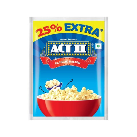Act II Classic Salted Popcorn - Instant Price - Buy Online at ₹30 in India