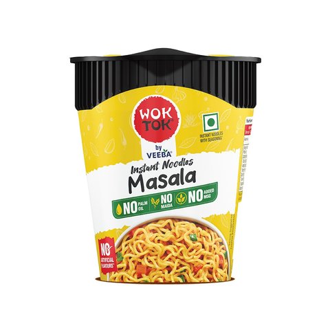 Wok Tok by Veeba Masala Cup Noodles (No Maida & Palm Oil) Price - Buy ...