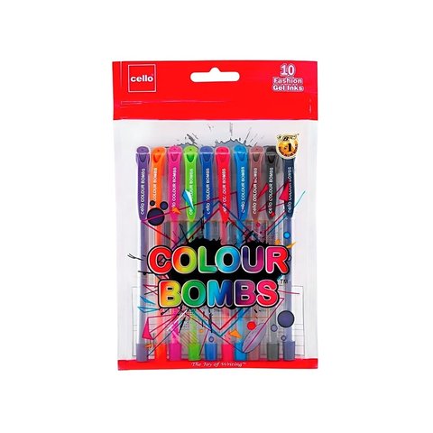 BIC Cello Colour Bombs Gel Pen (Multicolor) Price - Buy Online at Best ...
