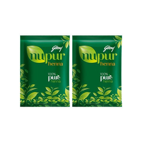 Godrej Nupur 100% Pure Henna Hair Colour / Mehendi - Pack of 2 Price ...