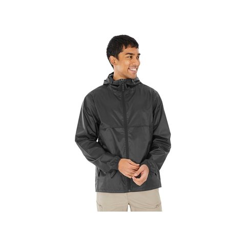 Quechua by Decathlon Men's Full-Zipper Waterproof Rain Jacket (Black ...